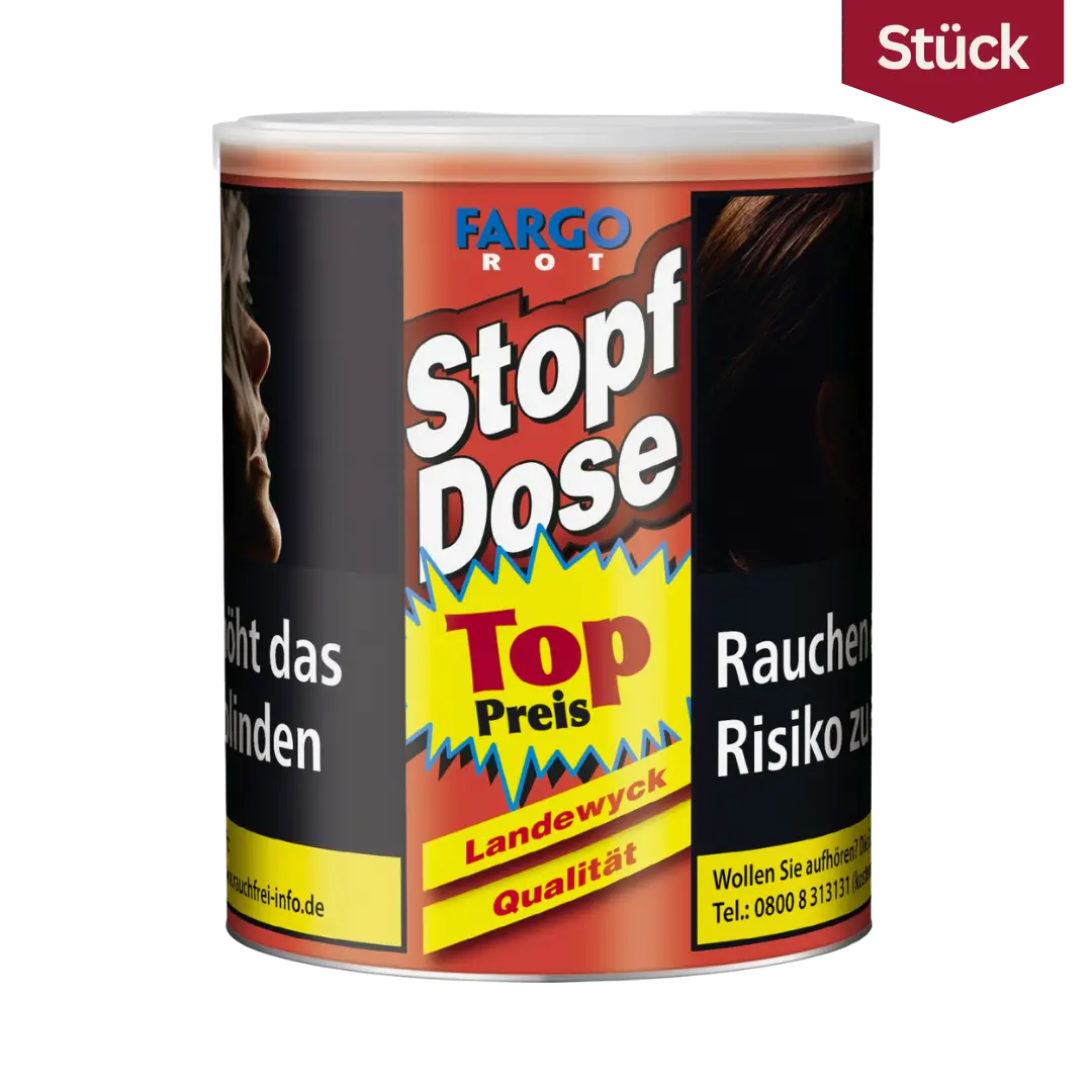 Fargo Stopf-Dose Rot Volumentabak (60g) - Tabakhero Online
